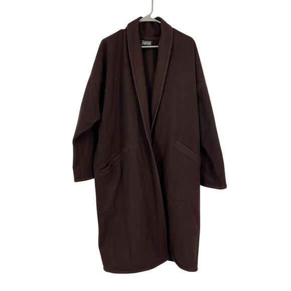 Eileen Fisher | Jackets & Coats | Vintage 8s Eileen Fisher 00 Wool Long ...